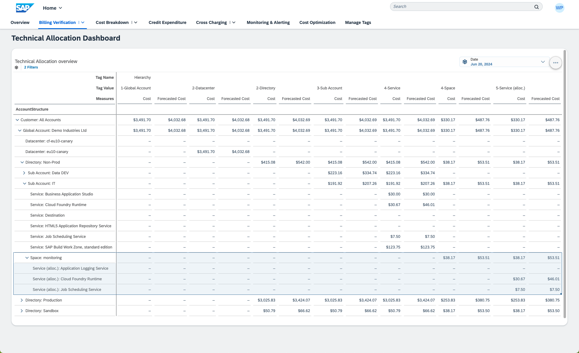 SAP Discovery Center